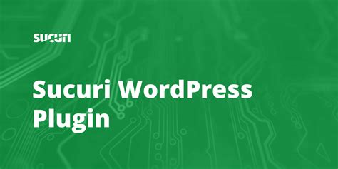 Sucuri Wordpress Security And Scanner Plugin Sucuri