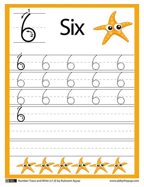 Number Trace And Write 6 Free Printable Puzzle Games