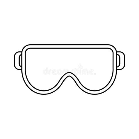 Construction Glasses Equipment Stock Vector Illustration Of