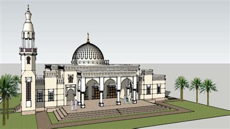 Mosques 3d Warehouse Architecture Exterior Landscape Architecture