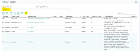 Mapping And Migrating Salesforce Picklists