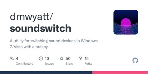 GitHub Dmwyatt Soundswitch A Utility For Switching Sound Devices In