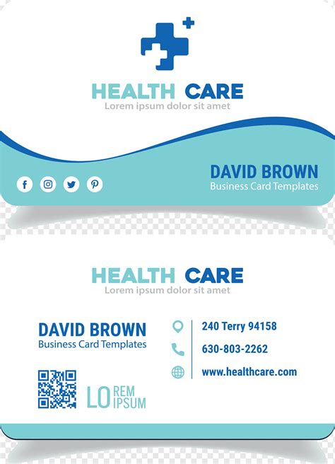 Health Application Business Card Png Pngwing