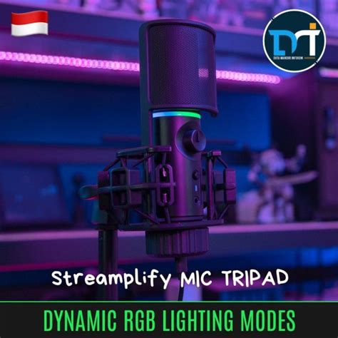 Streamplify Mic Tripad Rgb Lighting Usb Microphone Lazada Indonesia