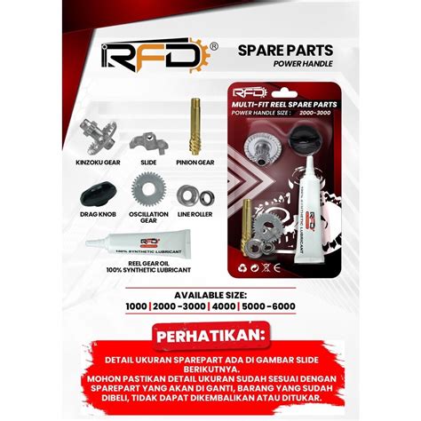 Suku Cadang Reel Spare Part Reel Pancing Untuk Ukuran 1000 2000 3000