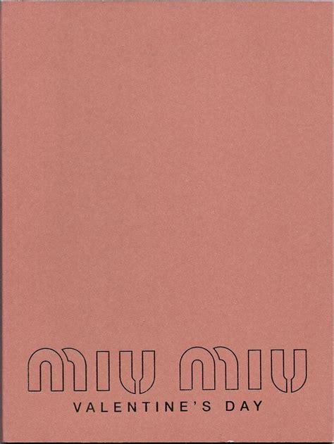 Miu Miu Typography Poster Design For Valentines Day Miu Miu Logo