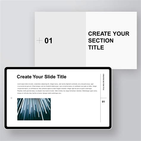 Minimal Mono Grid Line PowerPoint Templates PowerPoint Free