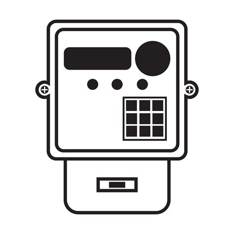 Electric Meter Icon Logo Vector Design Template 37204348 Vector Art At