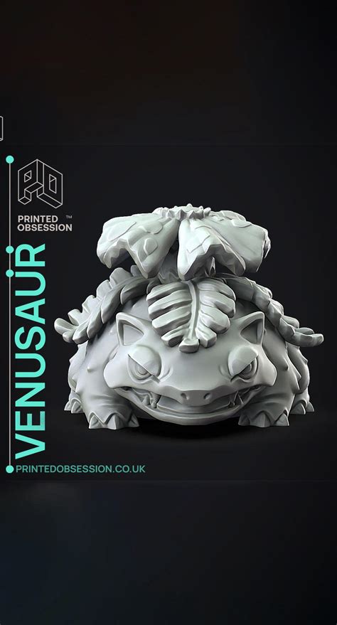 Venusaur Pokemon Fan Art 3d Model By Printedobsession On Thangs