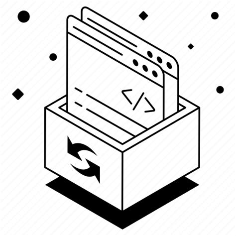 Web Coding Data Sync Data Refresh Programming Web Syncing Icon