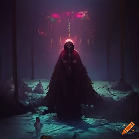 Hyper Maximalist Dark Fantasy Artwork In Space