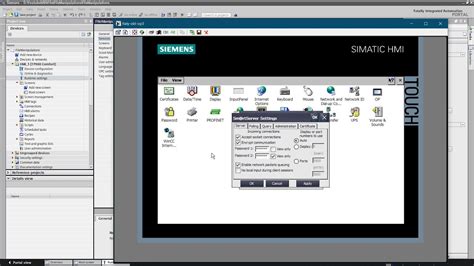 Tia Portal Smrtserver Comfort Panel Control Via Smart Server Youtube