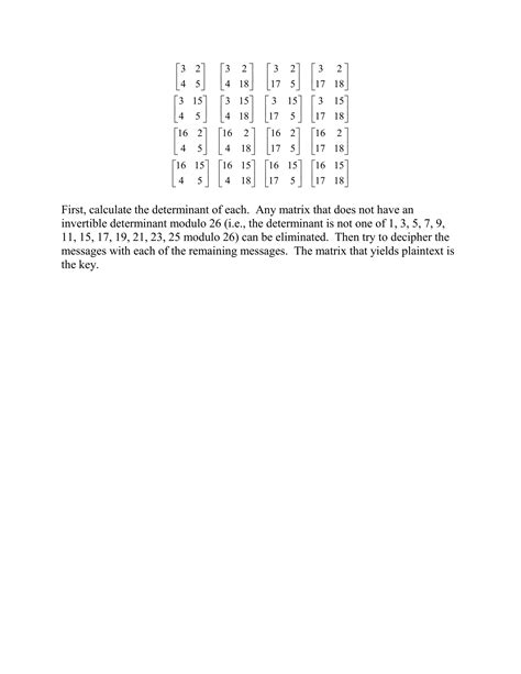 known plaintext attack of hill cipher pdf