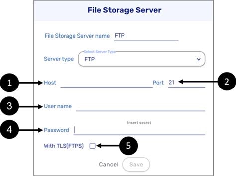 File Storage Service The Services Screen