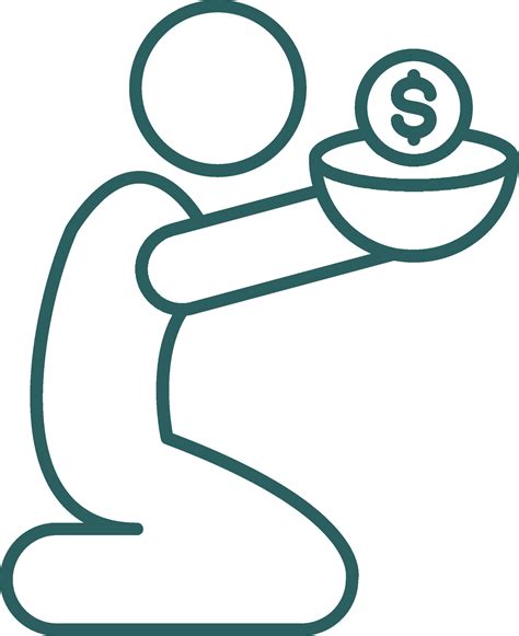 Poverty Line Gradient Round Corner Icon 42951181 Vector Art At Vecteezy