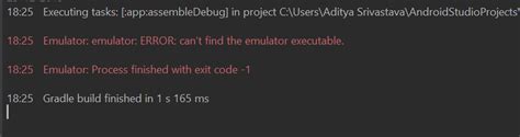 Android Emulator Emulator ERROR Can T Find The Emulator Executable Emulator Process