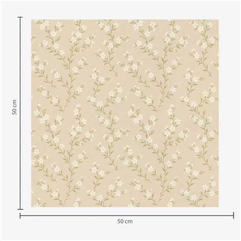 Papel Tapiz De Diseñador Pequeñas Ramitas Blancas Sobre Un Fondo De