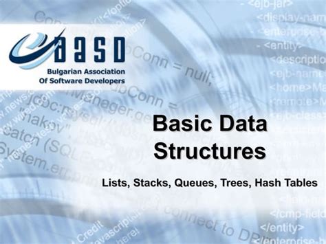 Basic Data Structures V11 Ppt
