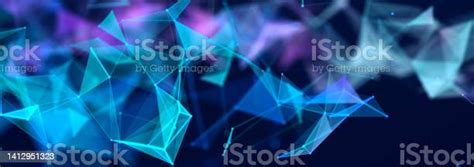 연결된 선과 점의 구조입니다 어두운 배경의 와이어프레임 다각형 요소 과학 기술 3d 0명에 대한 스톡 사진 및 기타 이미지