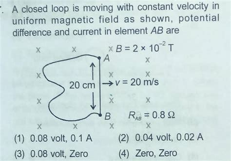 Answered A Closed Loop Is Moving With Constant Velocity In Uniform