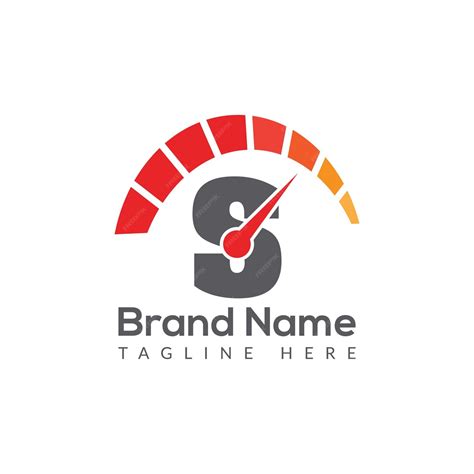 S 글자 에 있는 속도 로고 템플릿 S 글자 에 있는 속도 초기 속도 신호 개념 프리미엄 벡터