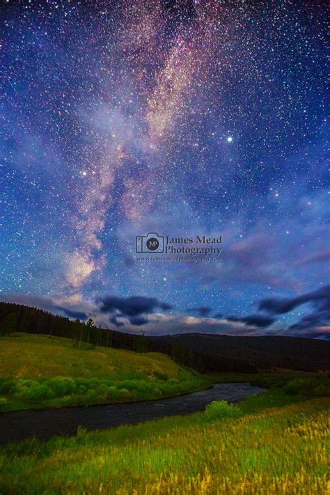 Milky Way Sunrise Over The Gallatin River Yellowstone National Park