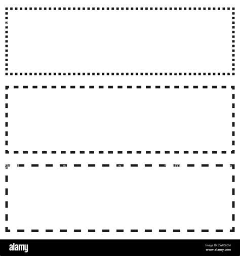 Dashed Line Border And Frame Vector Element Vector Illustration Eps
