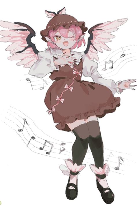 Plumapple3 Mystia Lorelei Touhou Winged Footwear Highres 1girl