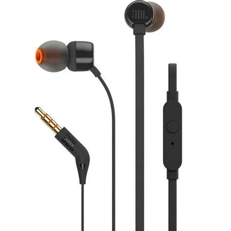 Audífonos JBL Alámbricos In Ear Manos Libres T110 Negro Mundomac