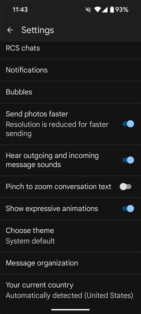 how do i adjust font size in messages android central forum