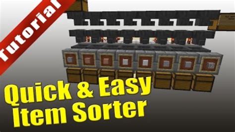 How To Make A Auto Sorting System I Minecraft YouTube
