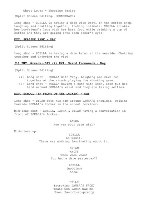 Updated Script Of Ghost Lover Docx
