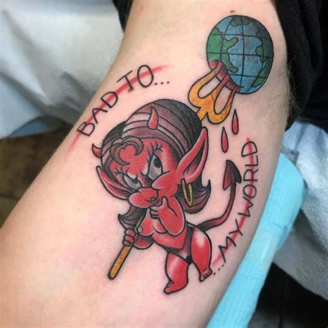 Outer Limits Tattoo In Long Beach Lil Devil Girl By Jdawggraves He