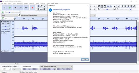 RMS Levels Too Low For Audacity Audiobook Production Audacity Forum