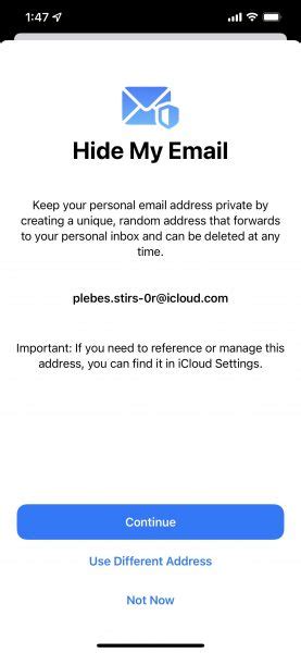 Heres How To Use Hide My Email In IOS IThinkDifferent