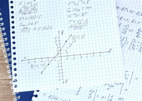 Premium Photo Math Physics And Geometry On Copybook Page Closeup