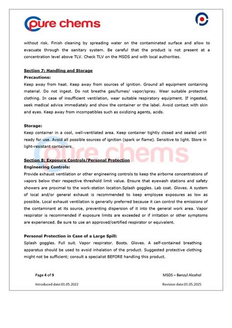 Benzyl Alcohol At Best Price In Chennai By Pon Pure Chemical India