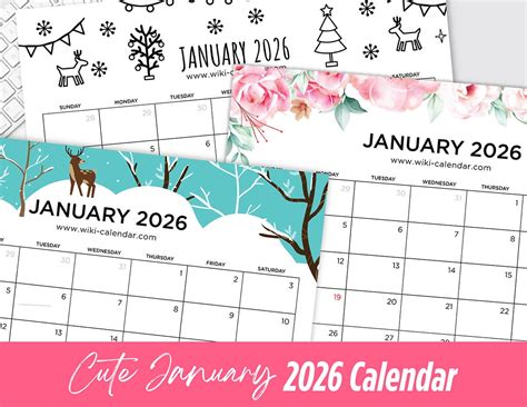 Free Printable Mini Calendar 2026 Plan Your Year In Style — Calendars 123