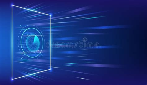 Hi Tech Communication Concept Vector Illustration Of Abstract Technology Background Stock