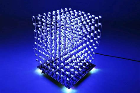 3d Led Rgb Diy Light Cube Kit Dev Kits Drop