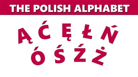 The Polish Alphabet Polish Words Polish Names Polish Symbols