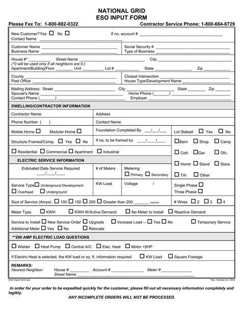 National Grid Eso Input Form ≡ Fill Out Printable Pdf Forms Online