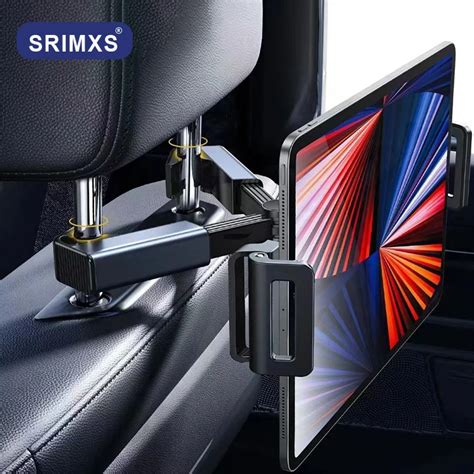 새로운 자동차 뒷좌석 머리 받침 전화 홀더 신축성 태블릿 스탠드 후면 베개 조정 브래킷 47 129 인치 Ipad Aliexpress