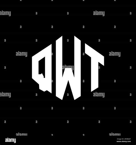 Qwt Letter Logo Design With Polygon Shape Qwt Polygon And Cube Shape
