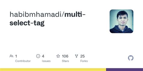 GitHub Habibmhamadi Multi Select Tag