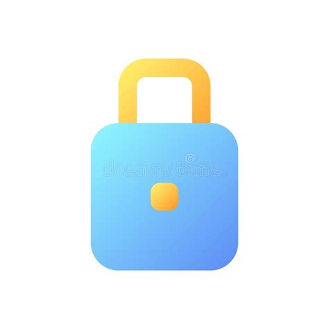 Padlock Pixel Perfect Glassmorphism Ui Icon For Dark Theme Stock Vector Illustration Of Icon