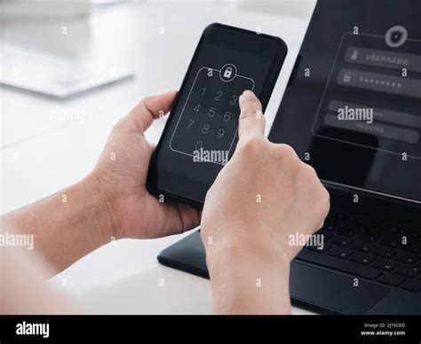 Two Steps Authentication Or 2fa Concept Numbers Passcode Lock Code