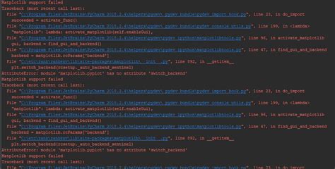 Matplotlib Support Failed Ides Support Intellij Platform Jetbrains