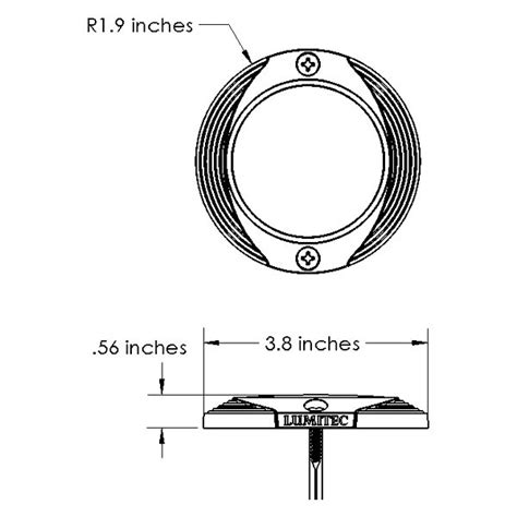 Lumitec® 101630 Scallop 4d 12v Dc 80lm Warm White Surface Screw