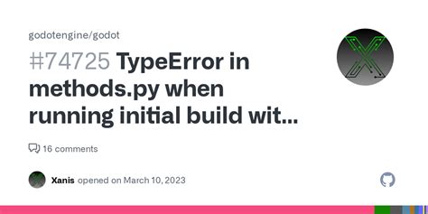 Typeerror In Methodspy When Running Initial Build With Vsprojyes